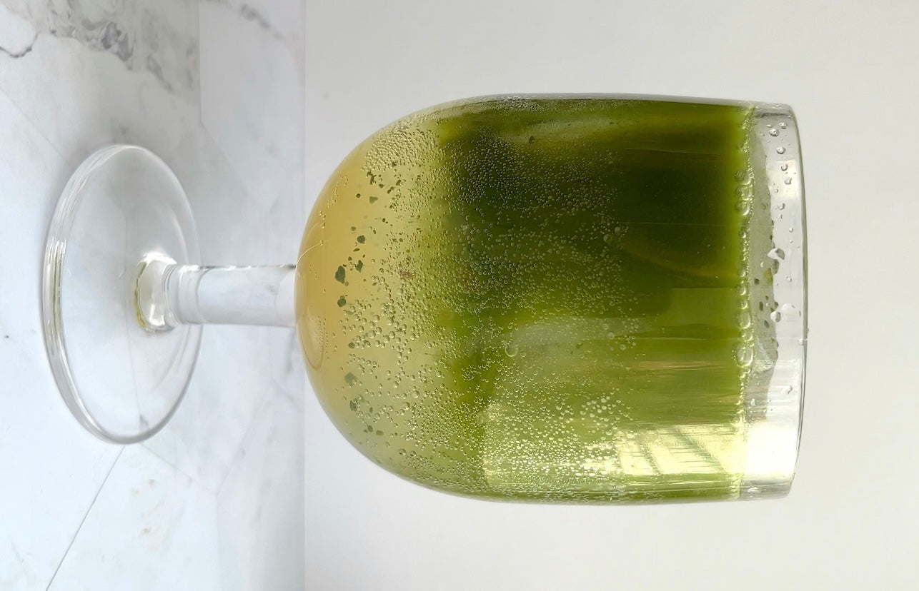 Sparkling Honey Yuzu Matcha | Flower Tea Recipe | The Qi