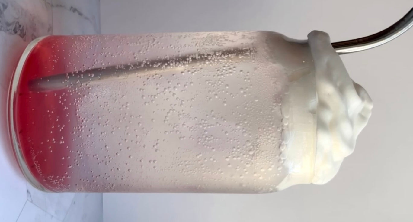 Rose and Cream Float | Flower Tea Recipe | The Qi