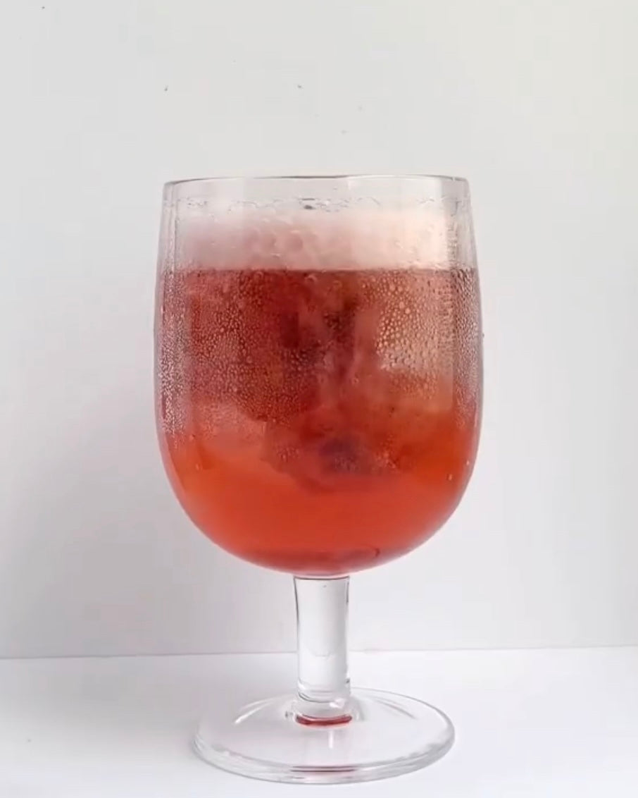 Rosy Raspberry Soda | Flower Tea Recipe | The Qi