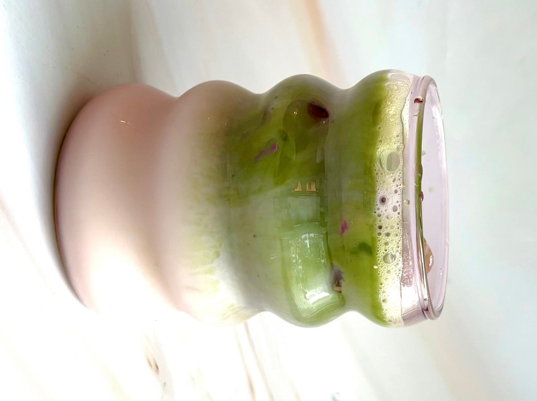 Rose Matcha Latte | Flower Tea Recipe | The Qi