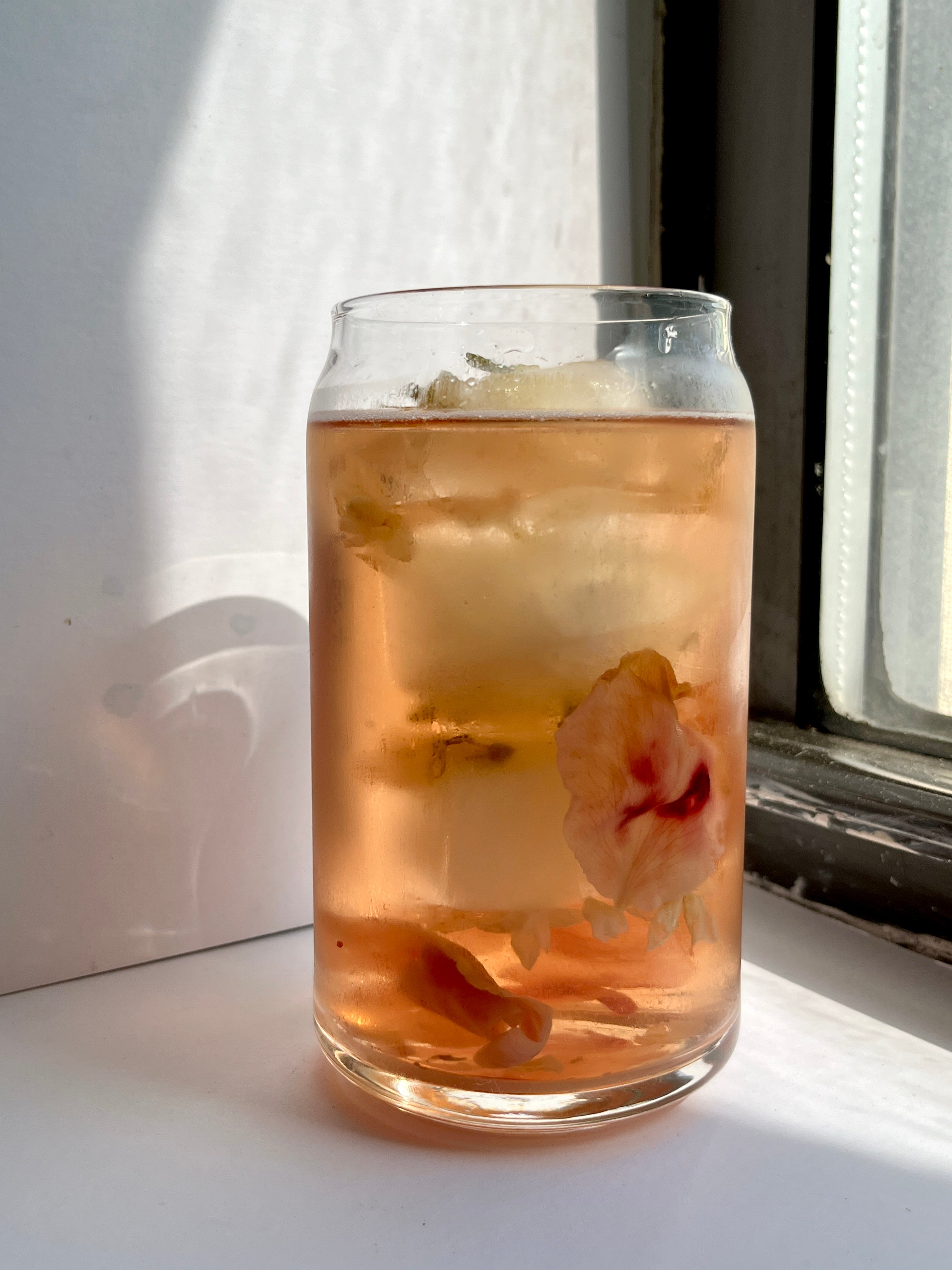 Jasmine Rose Iced Flower Tea | Flower Tea Recipe | The Qi