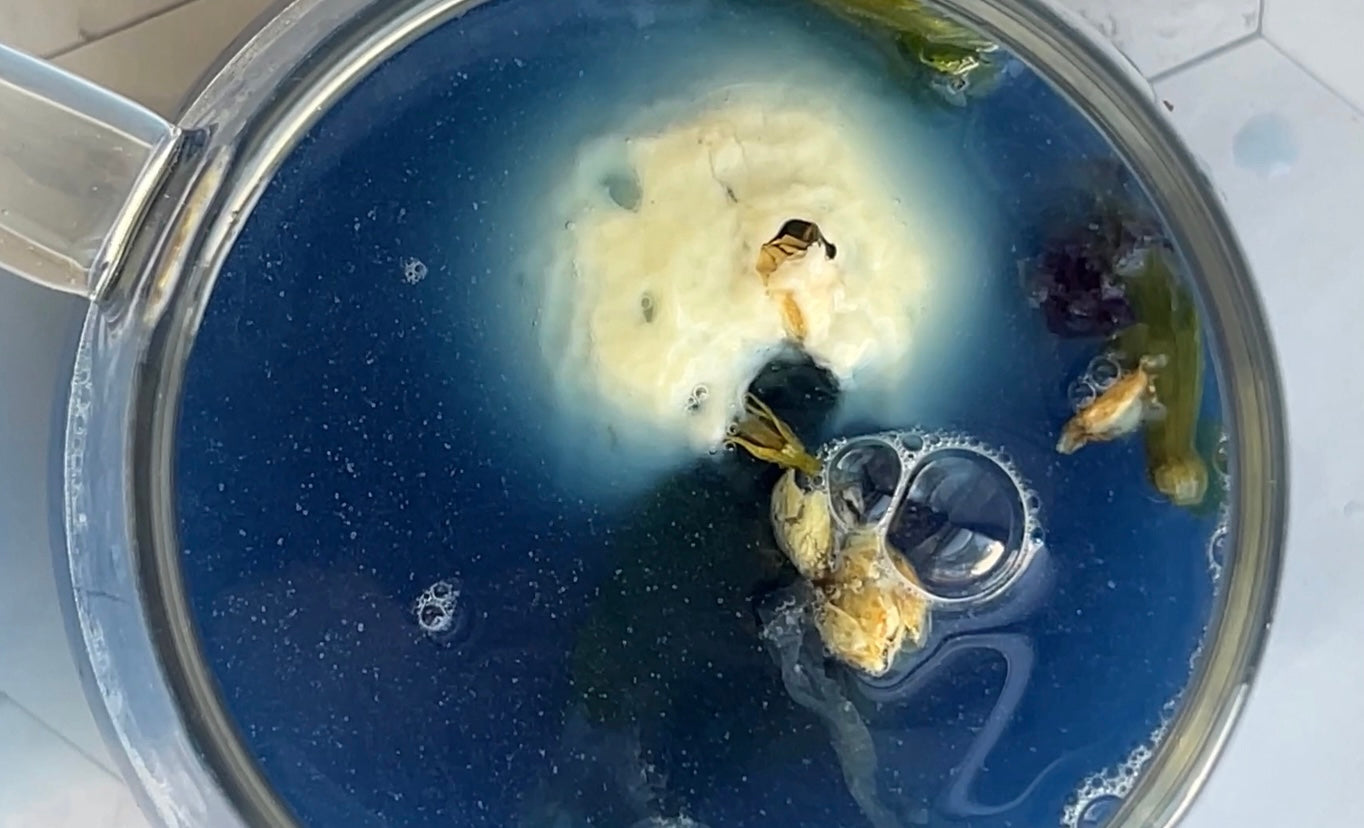 Moon & Stars Flower Tea | Flower Tea Recipe | The Qi