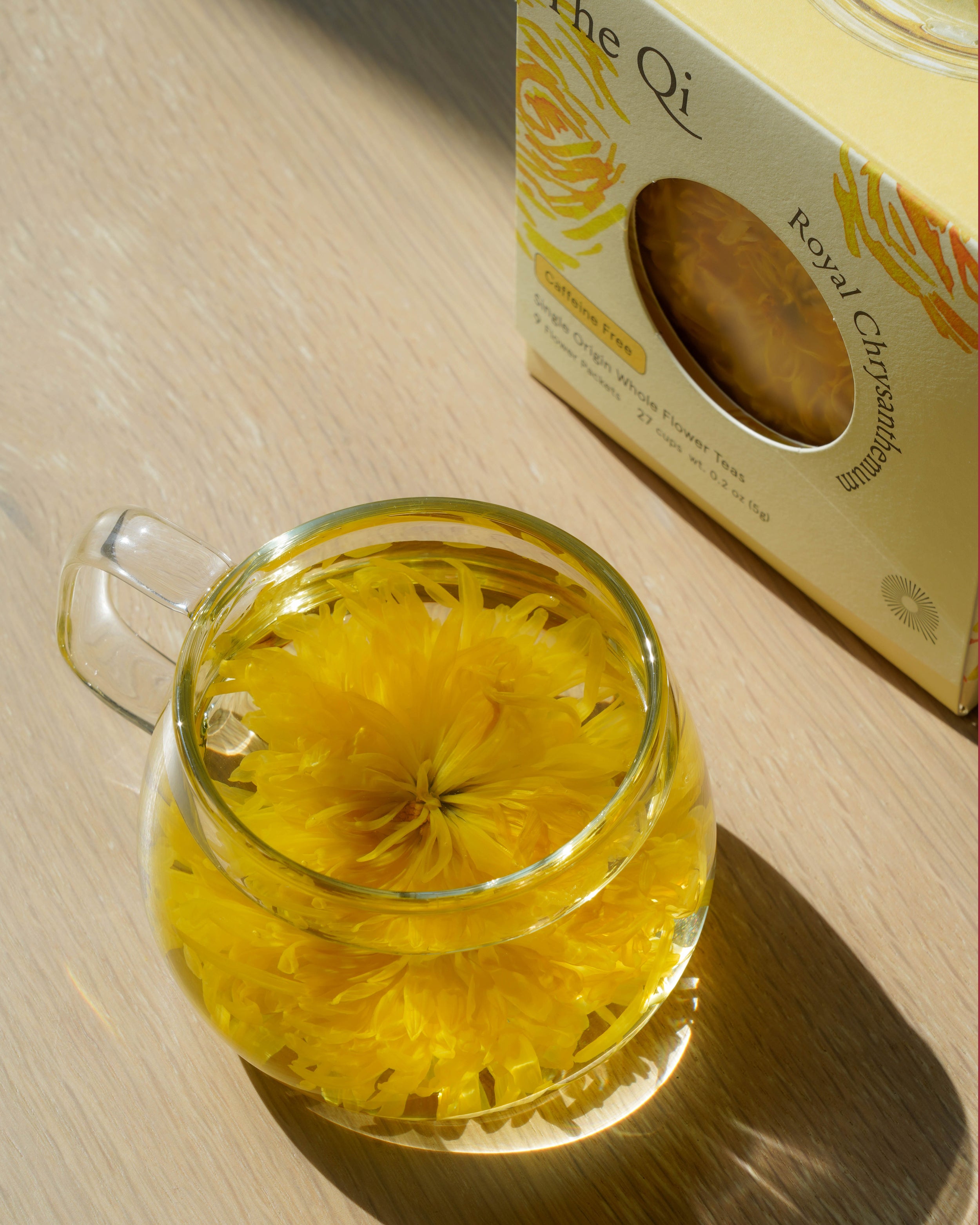 Organic Chrysanthemum Flower Tisane Flowering tea|The Qi